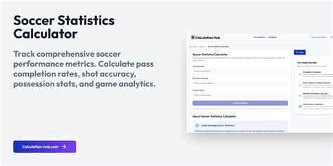 Soccer Statistics Calculator Calculation Hub