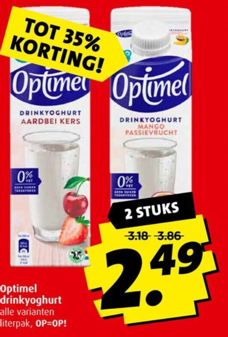 Optimel Drinkyoghurt Folder Aanbieding Bij Boni Details
