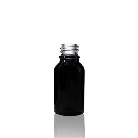 15ml Shiny Black Euro Dropper Bottle Shiny Gold Sprayer 18 Din Neck Finish