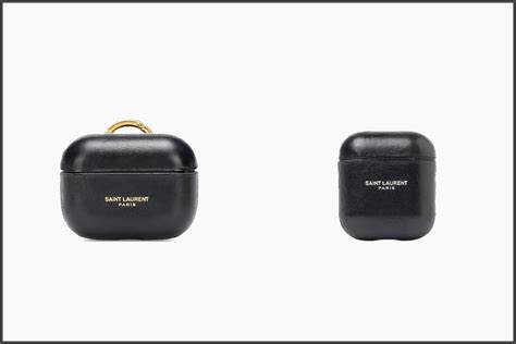 Saint Laurent Airpods Case 質感皮革燙金，把經典變成時髦小配件！ Popbee