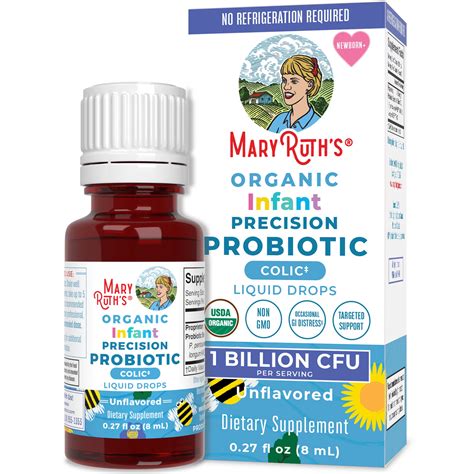 Organic Infant Precision Probiotic Colic Liquid Drops Maryruth Organics