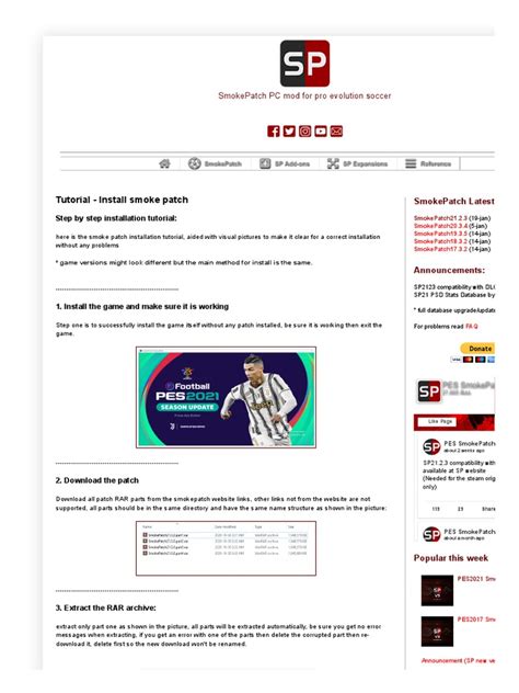 Tutorial Install Smoke Patch Smokepatch Pdf Computer File