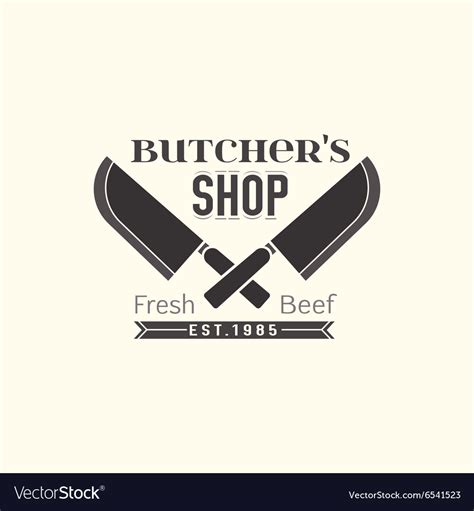 Butcher Shop Logo Royalty Free Vector Image VectorStock