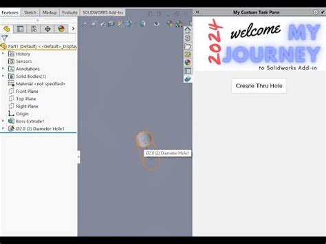 Ep02 Call Function From Task Pane SOLIDWORKS Addin YouTube