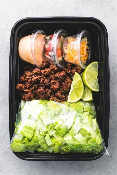 Taco Salad Meal Prep Creme De La Crumb