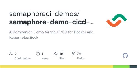 Github Semaphoreci Demossemaphore Demo Cicd Kubernetes A Companion