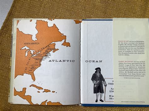 Vintage Meet Benjamin Franklin Book 1968 First Edition Step Up Chapter Book By Maggi Scarf