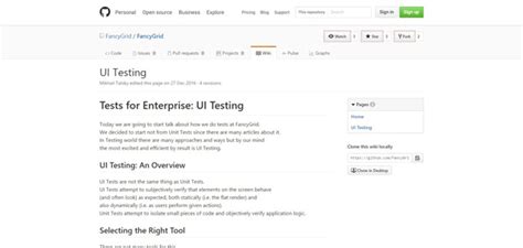 tests for enterprise ui testing code geekz