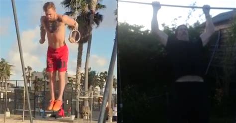 Watch This 64 Year Old Man School Conor Mcgregor In A Muscle Ups