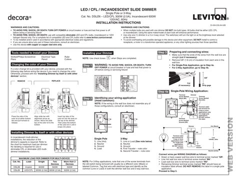 Leviton Sureslide Dimmer Wiring Diagram Collection