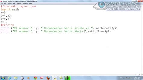 Importar La Librer A Math En Python Concentra