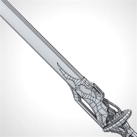 3d Model Void Sword Remake Vr Ar Low Poly Cgtrader