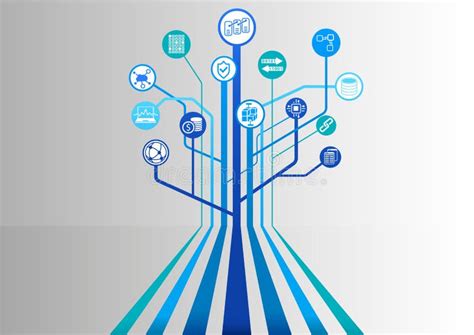 与各种各样的象的blockchain背景喜欢分配数据库、anonymized调动和隐藏货币 向量例证 插画 包括有 符号 线路