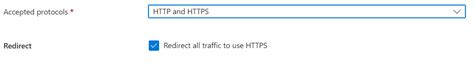 azure frontdoor redirect all traffic to use not working