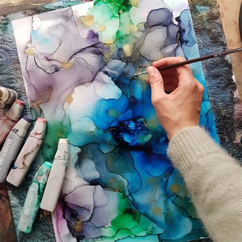 How To Fix Alcohol Ink Art At Hayden Coldiron Blog