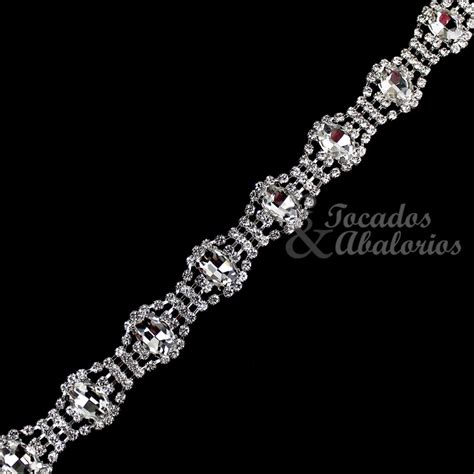 Cadena Strass Pedrería Tocados Y Abalorios