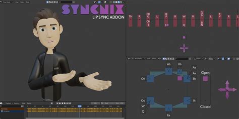 syncnix blender lip sync addon blender market