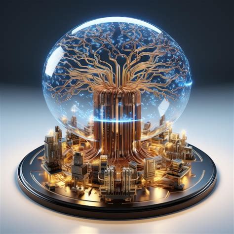 Premium Photo A Fantasy Digital Art Of Brain Circuit Concept Circuit Small Electric Lines Like