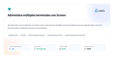 Administra Múltiples Terminales Con Screen Labex
