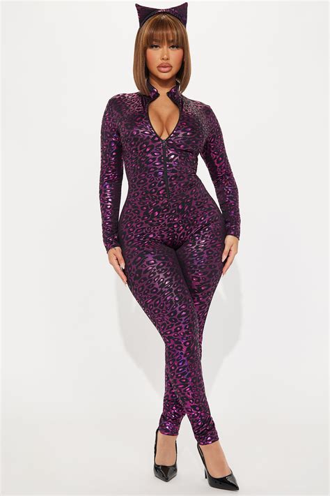 On The Wild Side Leopard 2 Piece Costume Set Pink Combo Fashion Nova