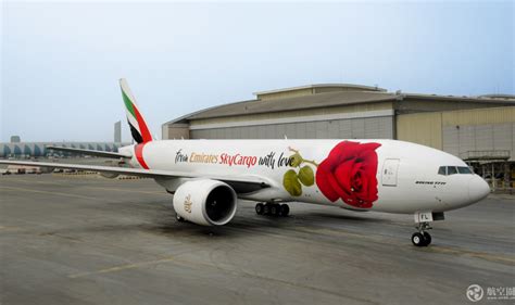 情人节土豪航空红玫瑰涂装777货机亮相 综合 航空圈——航空信息、大数据平台