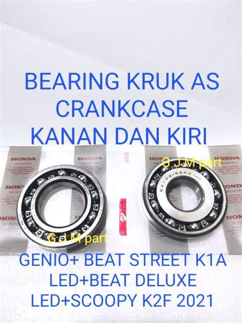 BEARING KRUK AS KLAHER AS BANDUL CRANK SHAFT HONDA GENIO BEAT STREET K A BEAT DELUXE LED SCOOPY