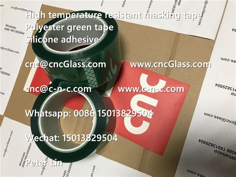 Silicone Glue High Temperature Polyester Green Masking Tape High Temperature Green Polyester