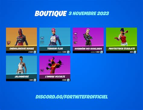 Boutique Fortnite Du 3 Novembre 2023 Quels Sont Les Skins En Promotion
