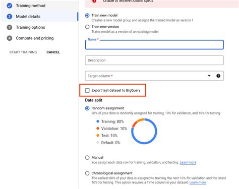 Google Cloud Vertex Ai How Do I See The Training Splits For An AutoML