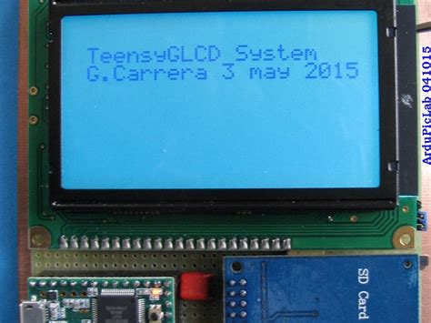 a 128x64 glcd for teensy 3 x