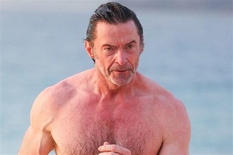 Shirtless Hugh Jackman Goes Full Wolverine With Chest Hair And Muscles