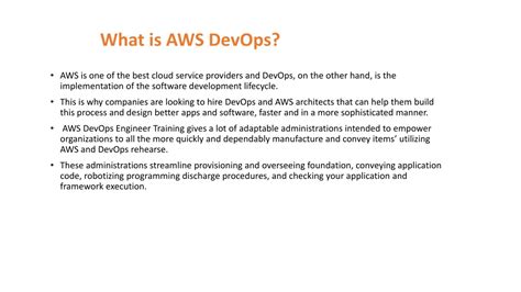 Ppt Aws Devops Training Ppt Powerpoint Presentation Free Download Id11494916