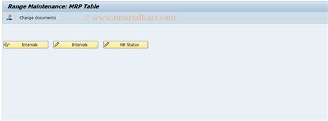 MD SAP Tcode Maintain Number Range For MRP