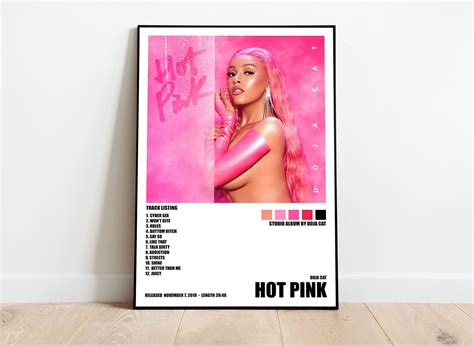 Doja Cat Hot Pink Poster Album Cover Poster Room Decor Etsy