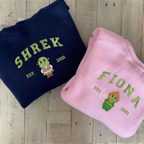 Shrek And Fiona Est 2001 Sweatshirt Shrek Shop