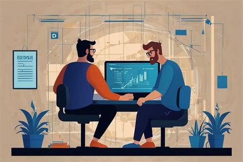 premium photo developers working on fixing website error vector