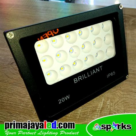 Lampu Tembak Led W Semi Flood Light Prima Jaya Led