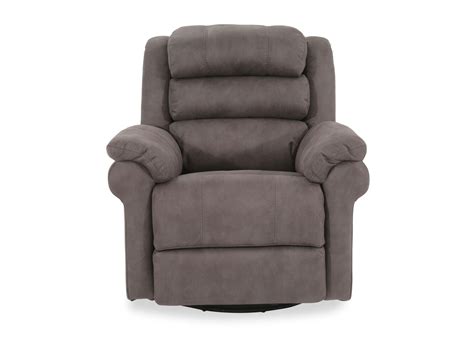 Boulevard Gray Power Swivel Glider Recliner Mathis Brothers Furniture