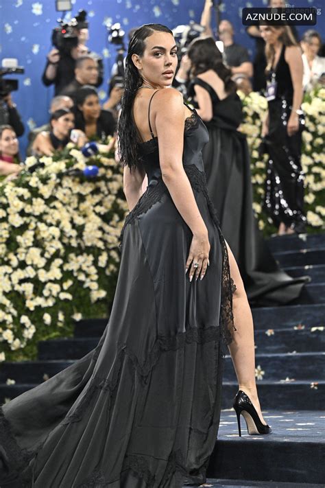 Georgina Rodriguez Sexy Stuns In A Fabulous Black Dress At Met Gala In New York City AZNude