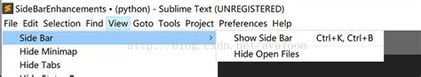 Sublime Text3必备插件：侧边栏工具sidebarenhancements Csdn博客