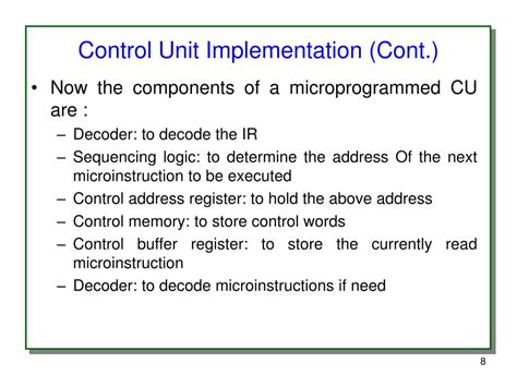 ppt control unit operation and microprogramming chap 16 and 17 of coanda