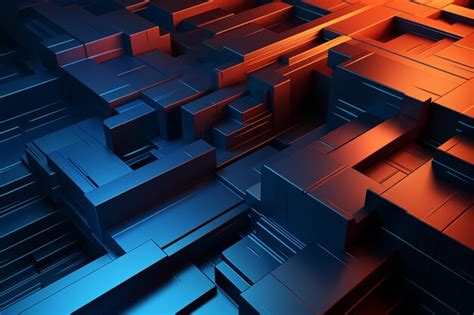 Premium Photo Dynamic Poster Art Shapes Of The Future Structural