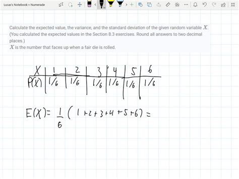 SOLVED Calculate The Expected Value The Variance And The Standard