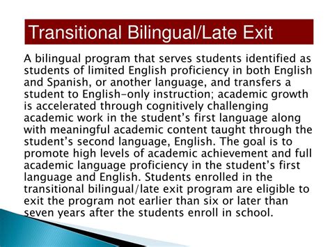 Ppt Bilingualesl Education Program Report Powerpoint Presentation