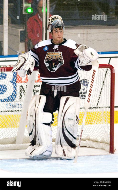 Hershey Bears Goalie Braden Holtby 1 Takes A Break During A Game
