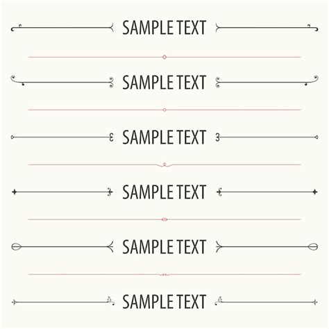 Premium Vector Text Dividers And Separators