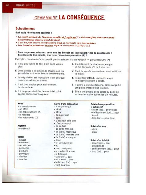 B2 Expression De La Consequence Pdf