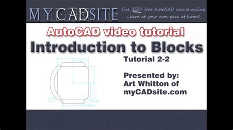 Autocad Tutorial Lesson 2 2 Creating Blocks Complete Beginners Course Youtube