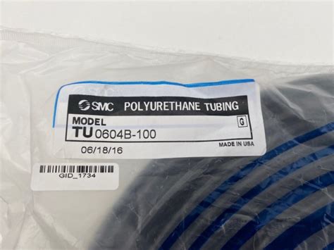 Smc Tu0604b 100 Polyurethane Tubing Od 6mm Id 4mm 100m