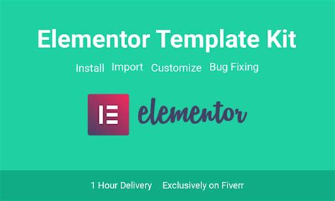 Install Import Customize Your Elementor Template Kit By S Fahmi0801 Fiverr